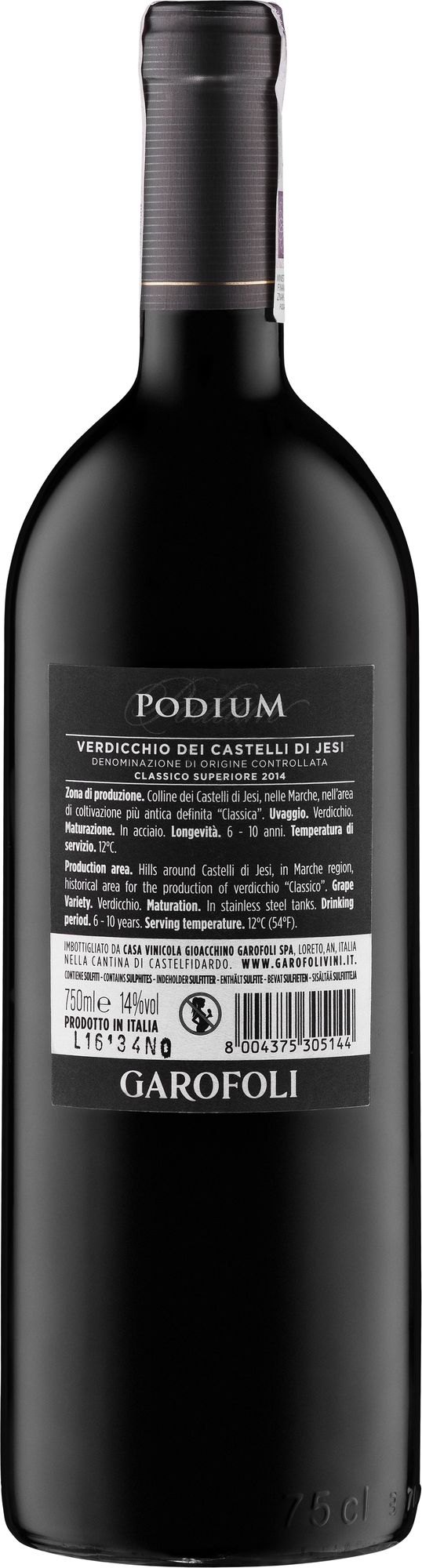 Wino Garofoli Podium Verdicchio dei Castelli di Jesi Classico Superiore ...